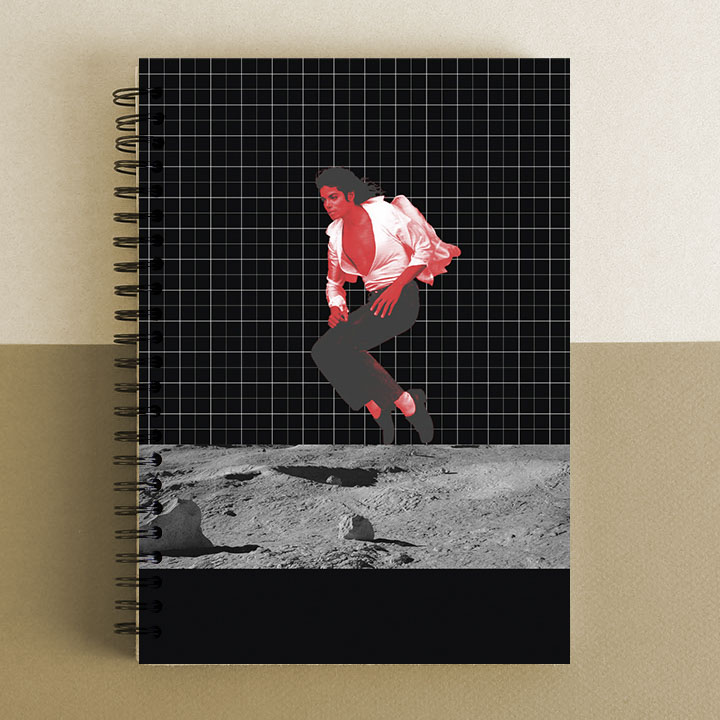 Grid Notebook - A5 size - Wire binding, GRAPHBOOK MJ design - The ...