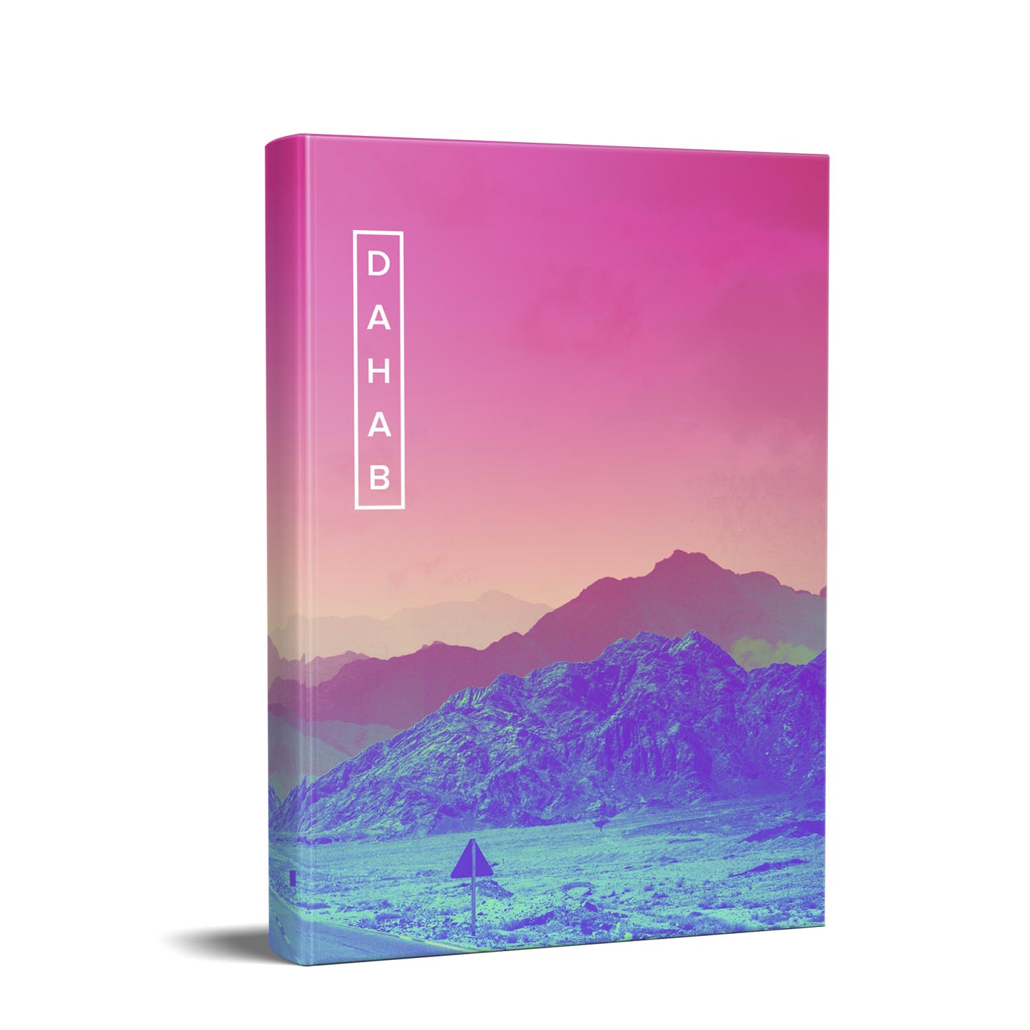 Hardcover notebook and sketchbook - A5 size, Dahab design - The Inkjection