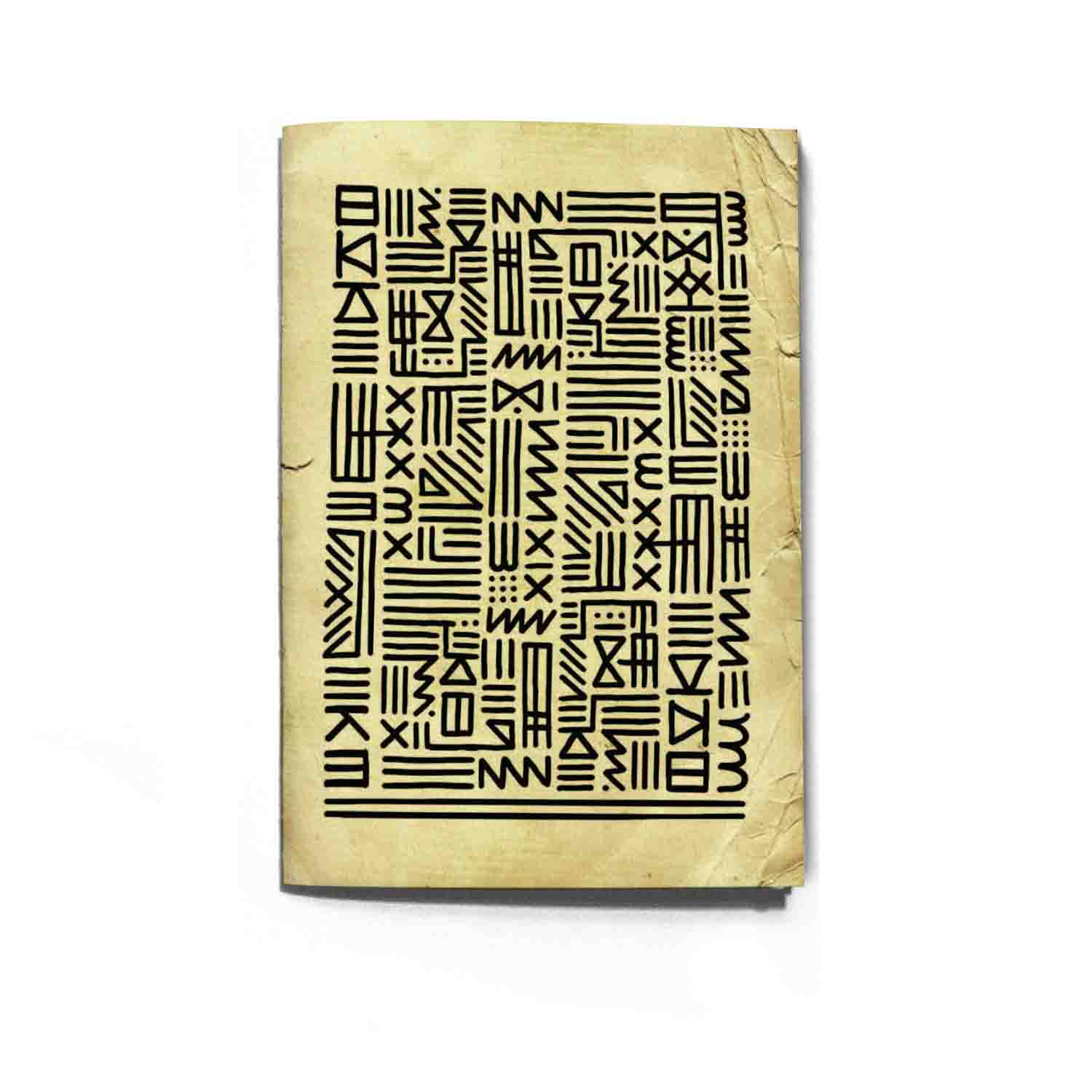 Notebook & sketchbook: for writing and drawing, African doodles design ...