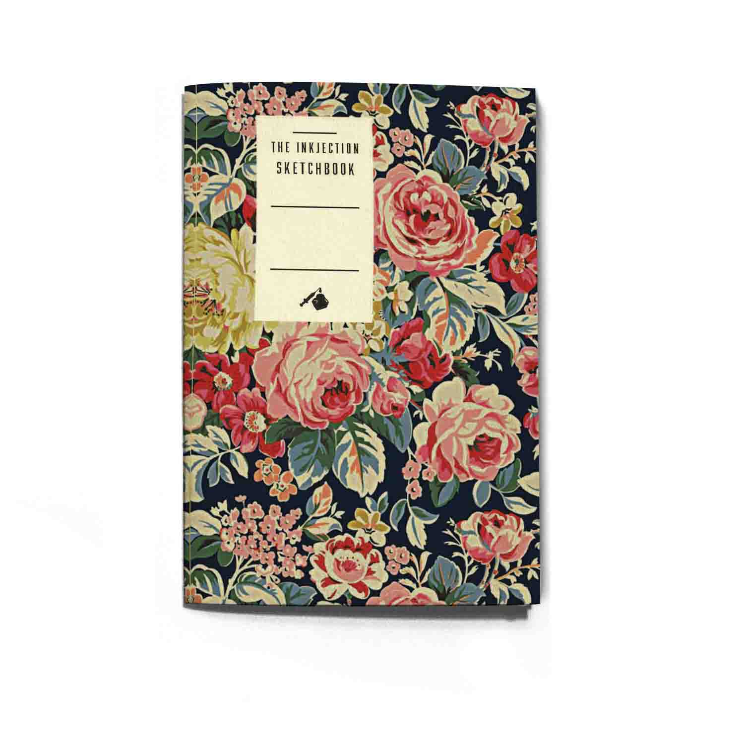 Notebook & sketchbook: for writing and drawing, flowers vintage 2 ...