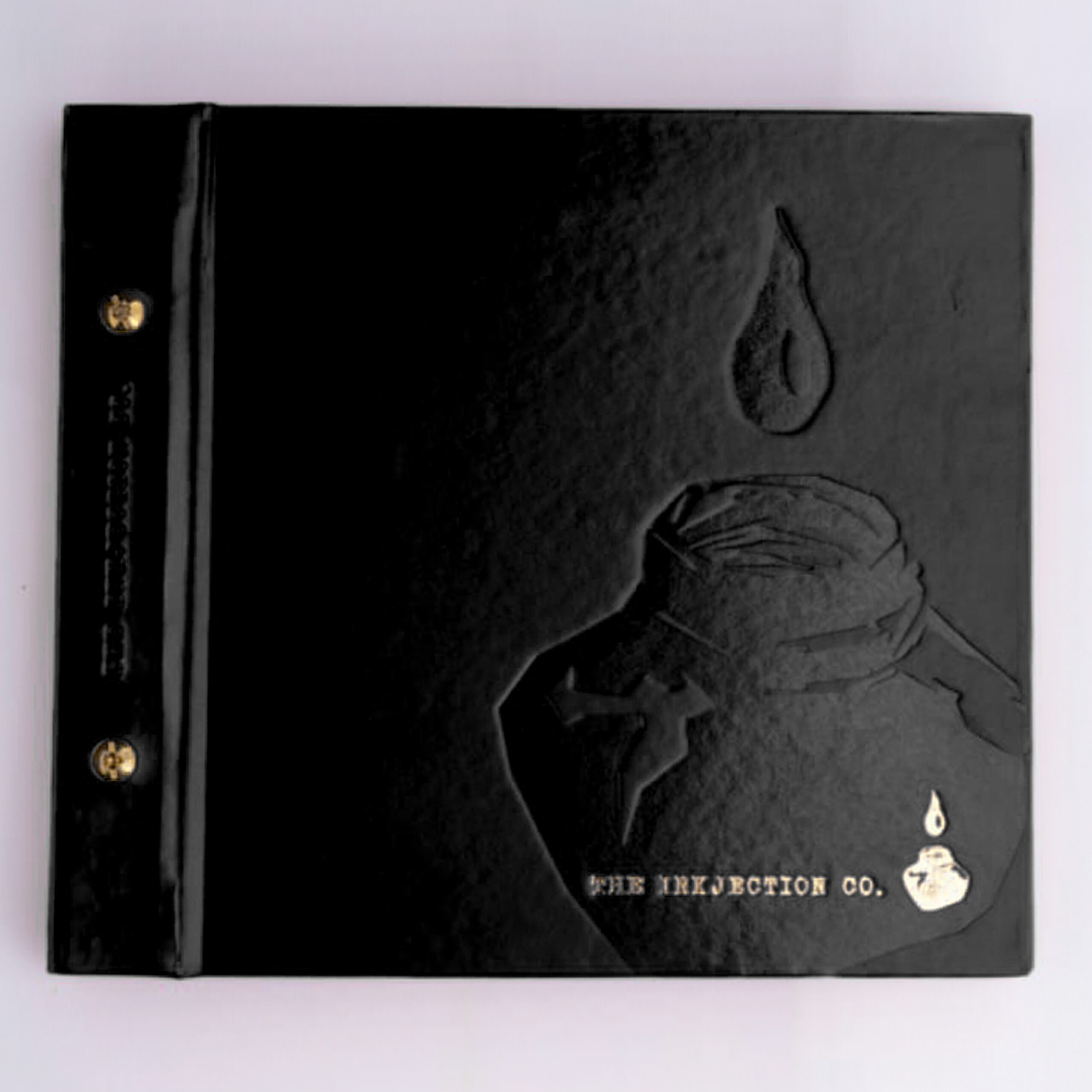 Premium 300gm Hardcover sketchbook -Black design 20x20 - The Inkjection