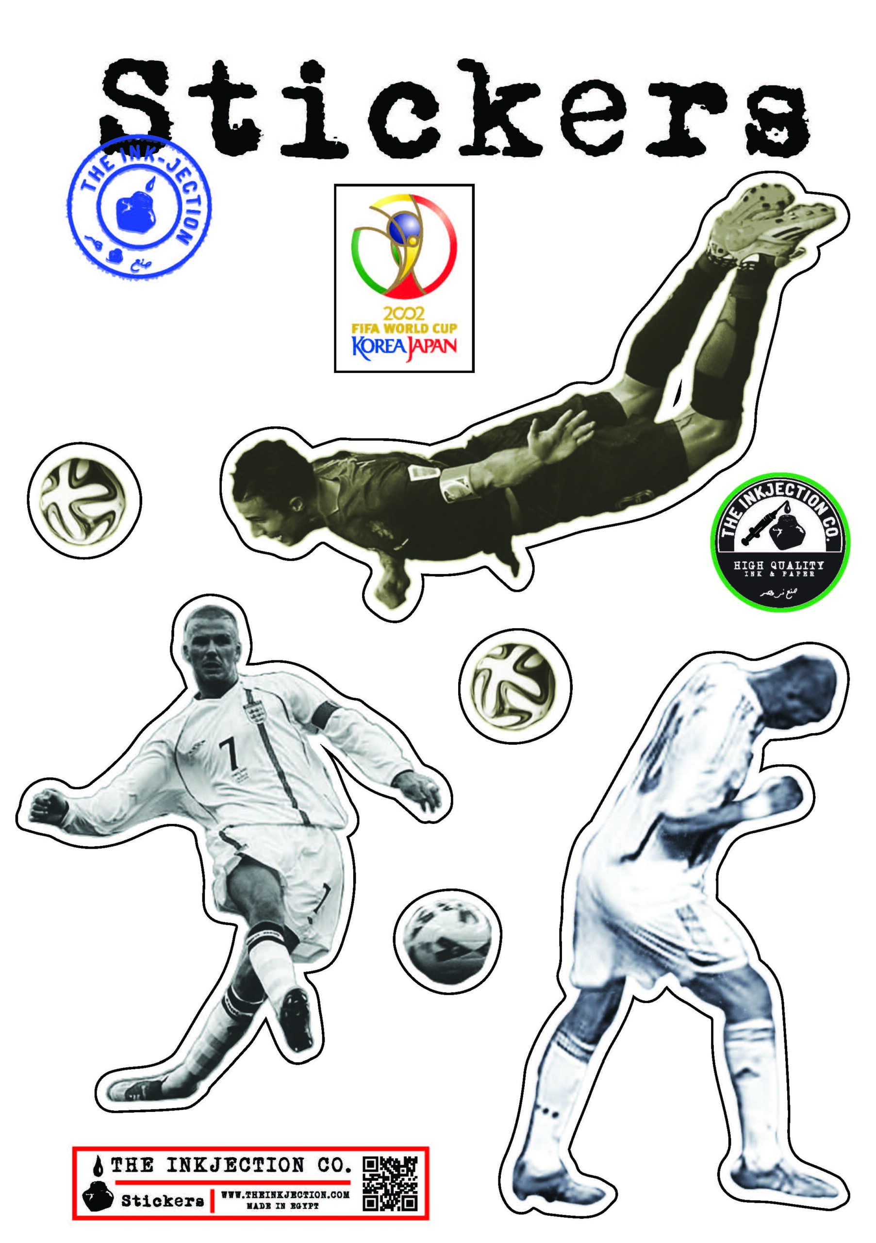 A5 stickers Football Collection 1 for laptop and journaling - The ...