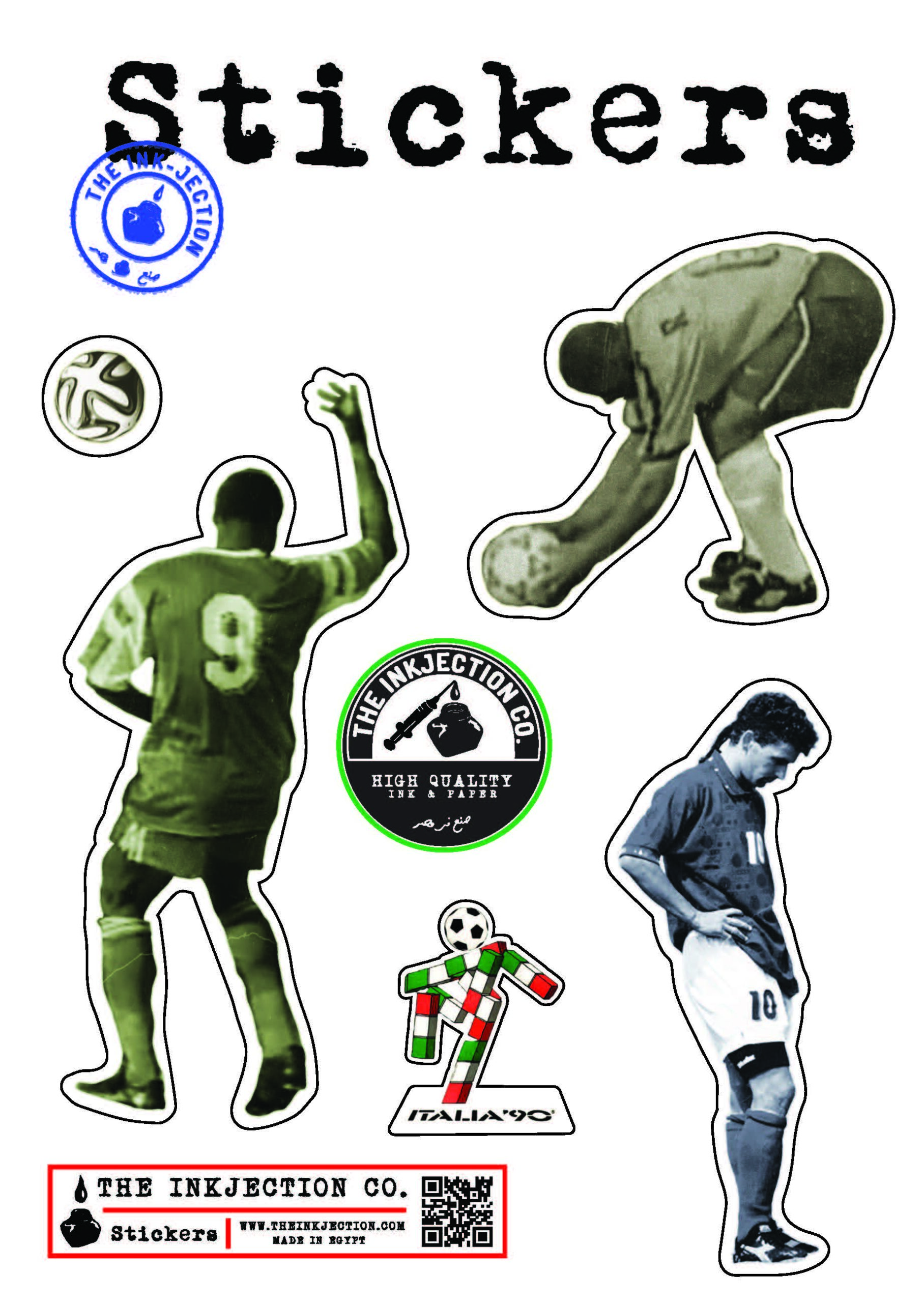A5 stickers Football Collection 3 for laptop and journaling - The ...