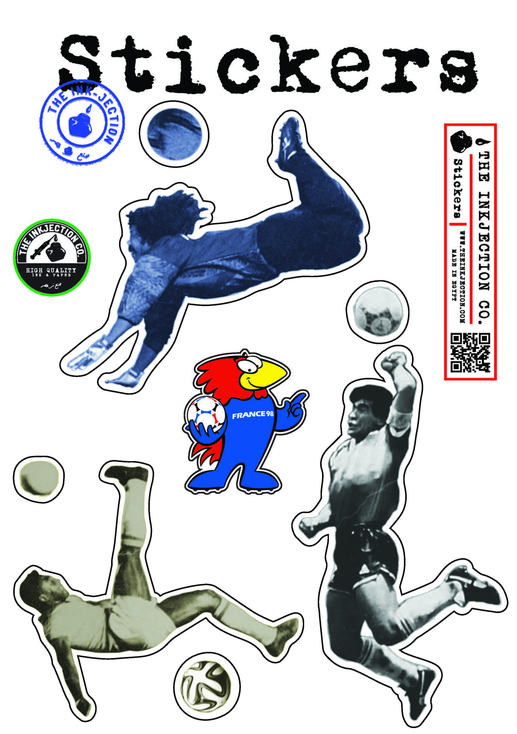 A5 stickers Football Collection 4 for laptop and journaling - The ...