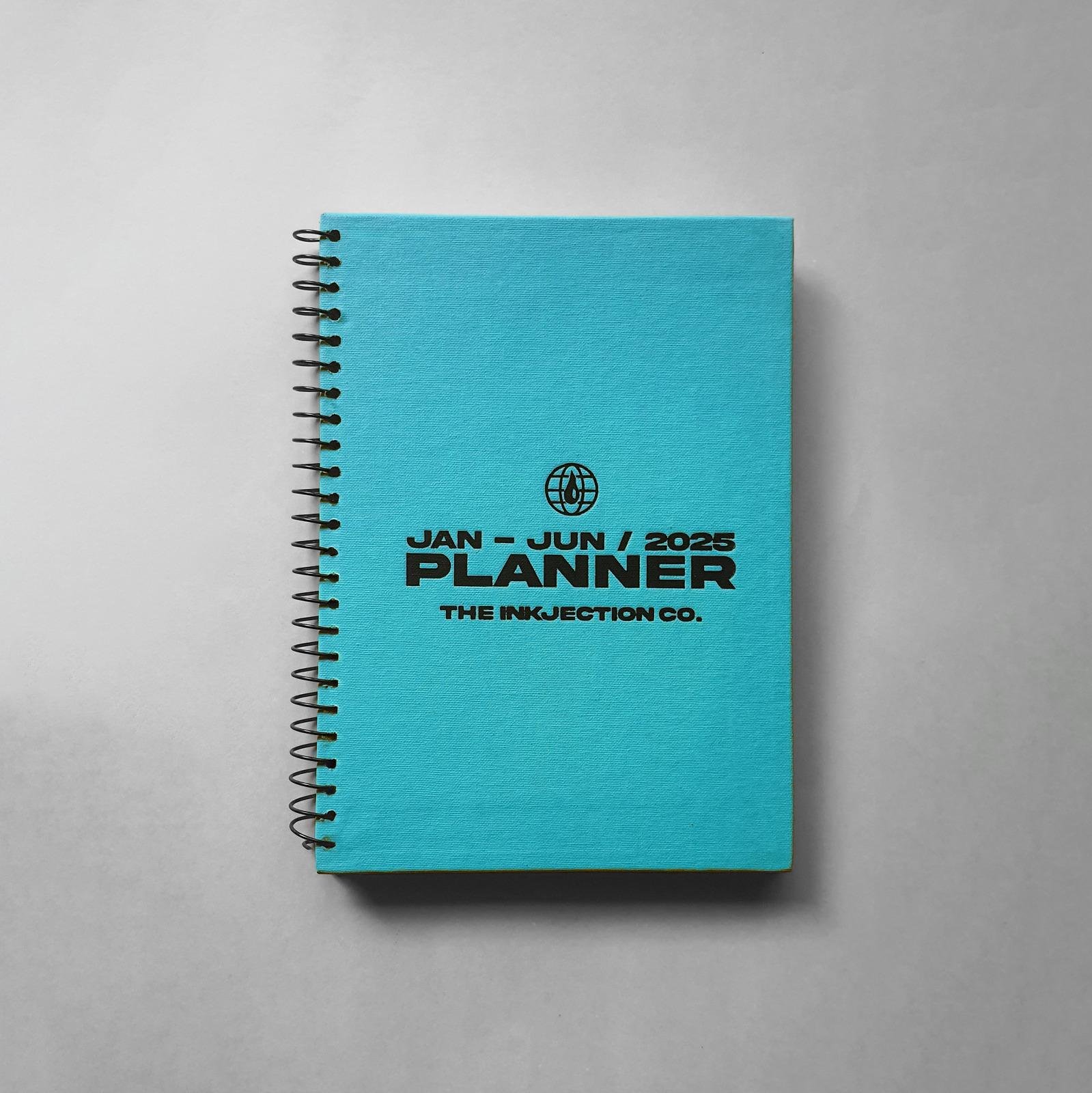 THE INKJECTION A5 JAN-JUNE PLANNER BABY BLUE COLOR - The Inkjection
